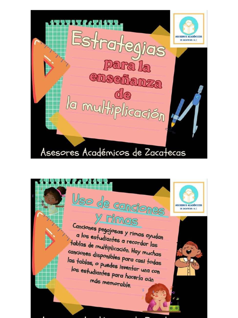 ??estrategias para La Enseñanza de La Multiplicación | PDF