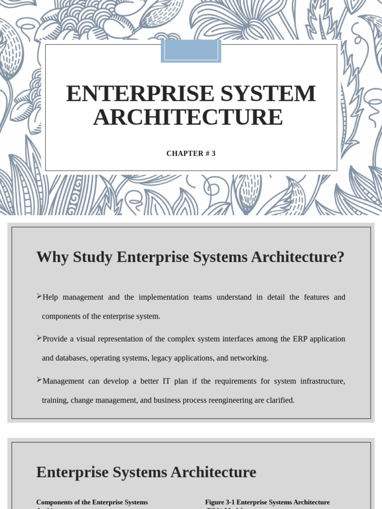 Enterprise System Architecture[1] | PDF | Enterprise Resource Planning | Service Oriented ...