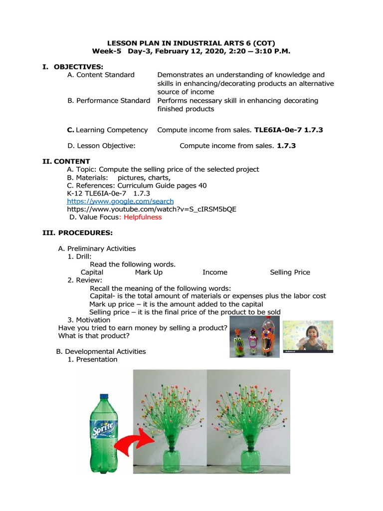 Tle6 Industrial Arts | PDF