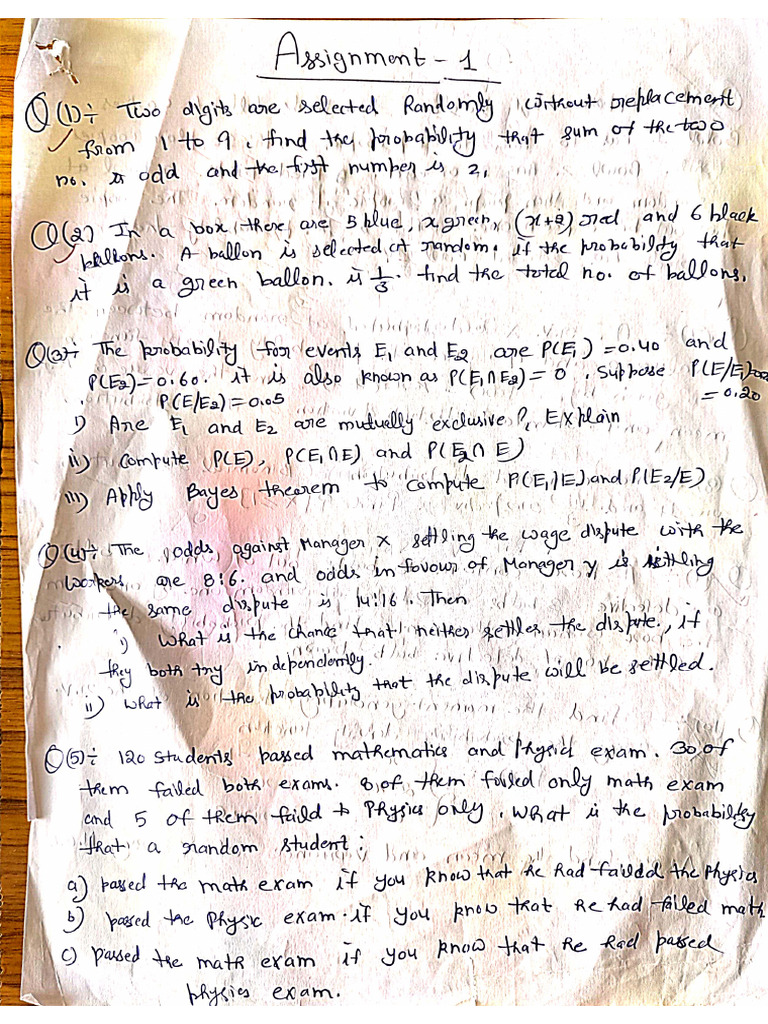 Assignment 1 PSLP | PDF