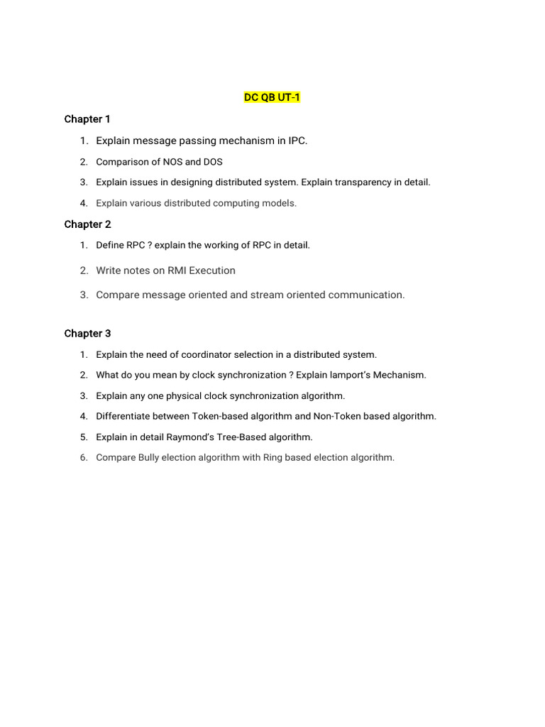 DC Chapterwise Question | PDF