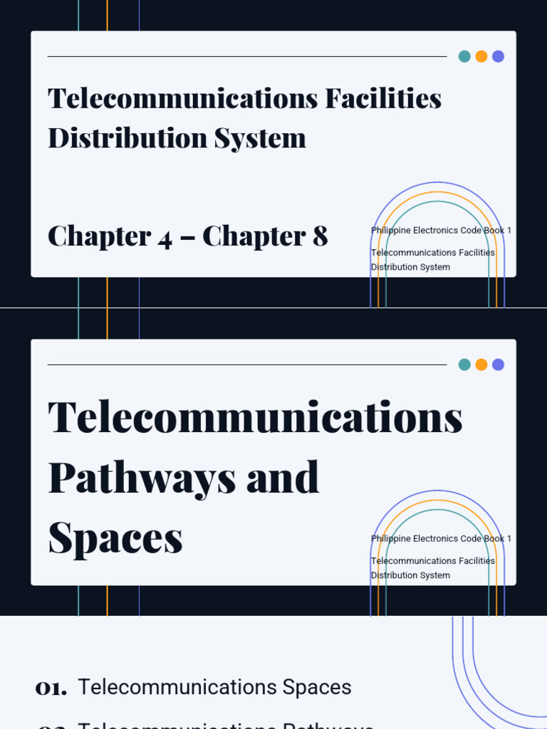 Telecommunications Facilities Distribution System Chapters 4 8 | PDF | Information And ...