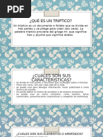 Estructura y partes del tríptico | PDF