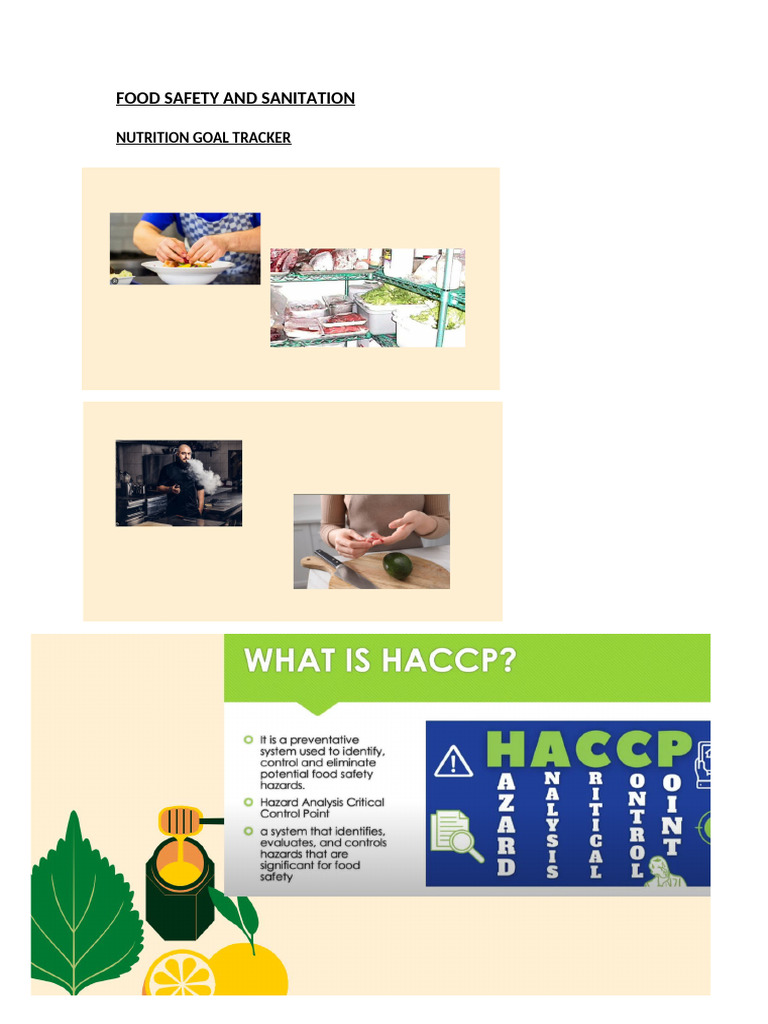 Food Safety and Sanitation | PDF