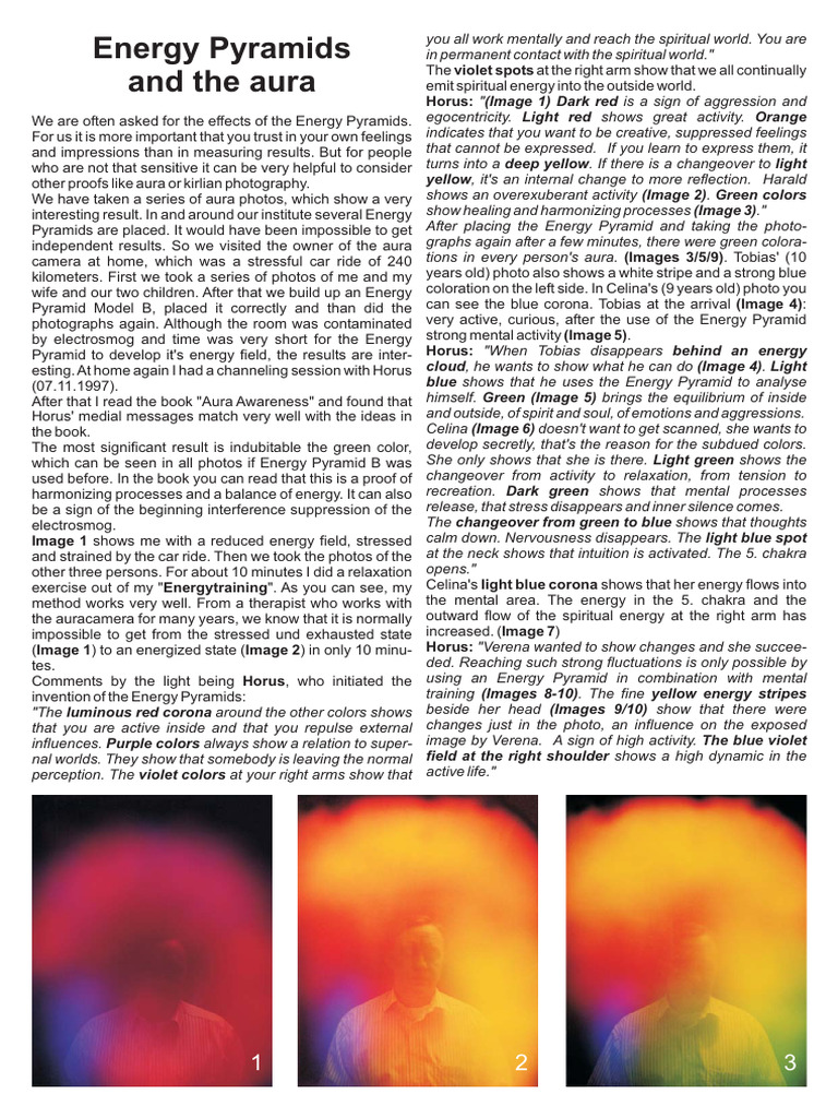 Effects of Energy Pyramids on Auras | PDF | Aura (Paranormal)