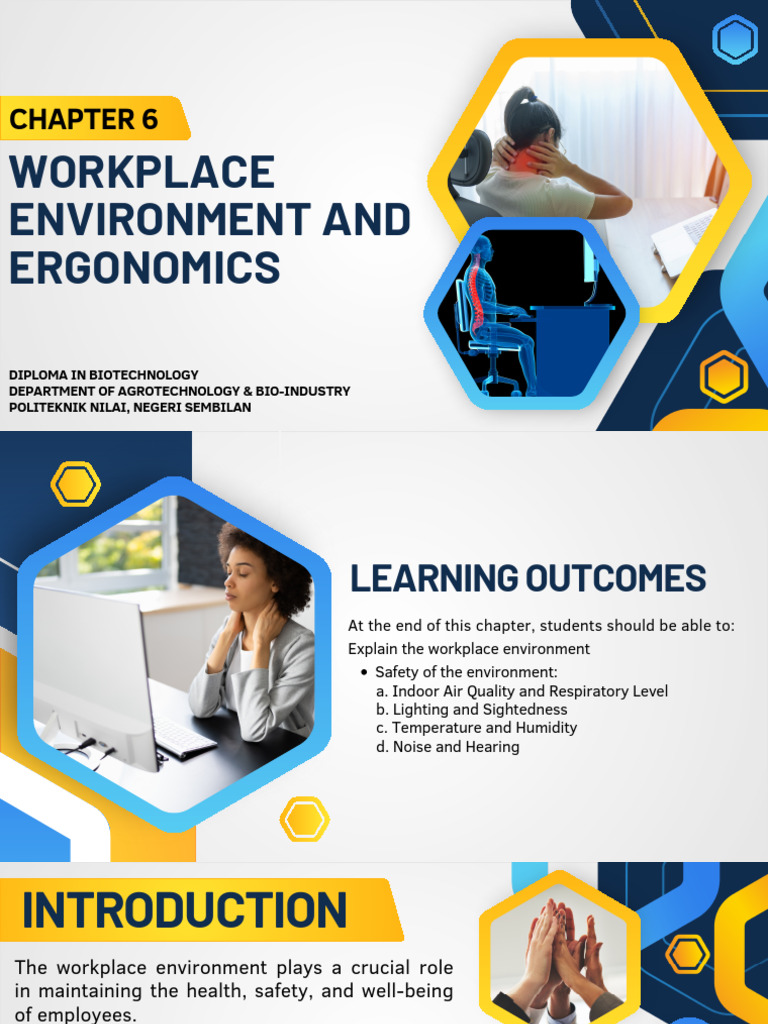 Chapter 6 Workplace Environment and Ergonomics (Part 1) | PDF | Noise ...