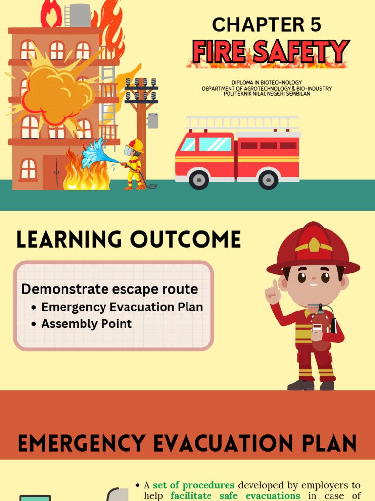 Chapter 5 Fire Safety [Part 2] | PDF | Emergency Evacuation | Emergency