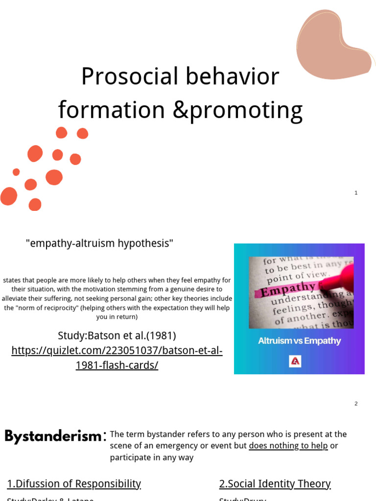 Prosocial Behavior | PDF