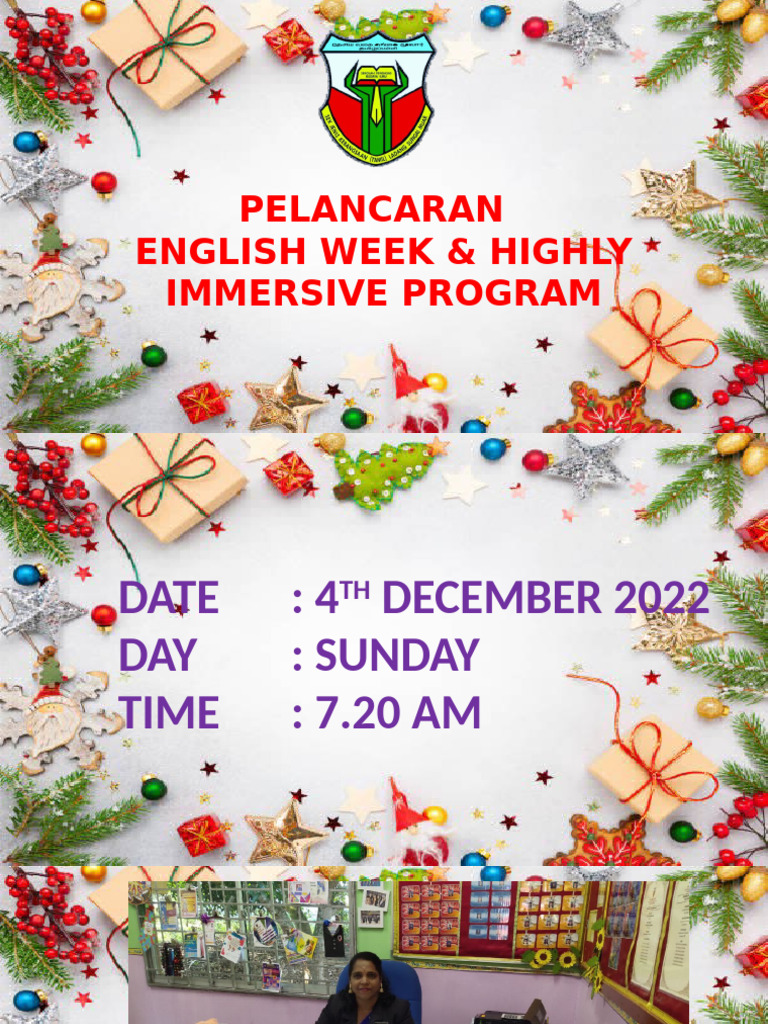English Week Immersive Program Details | PDF