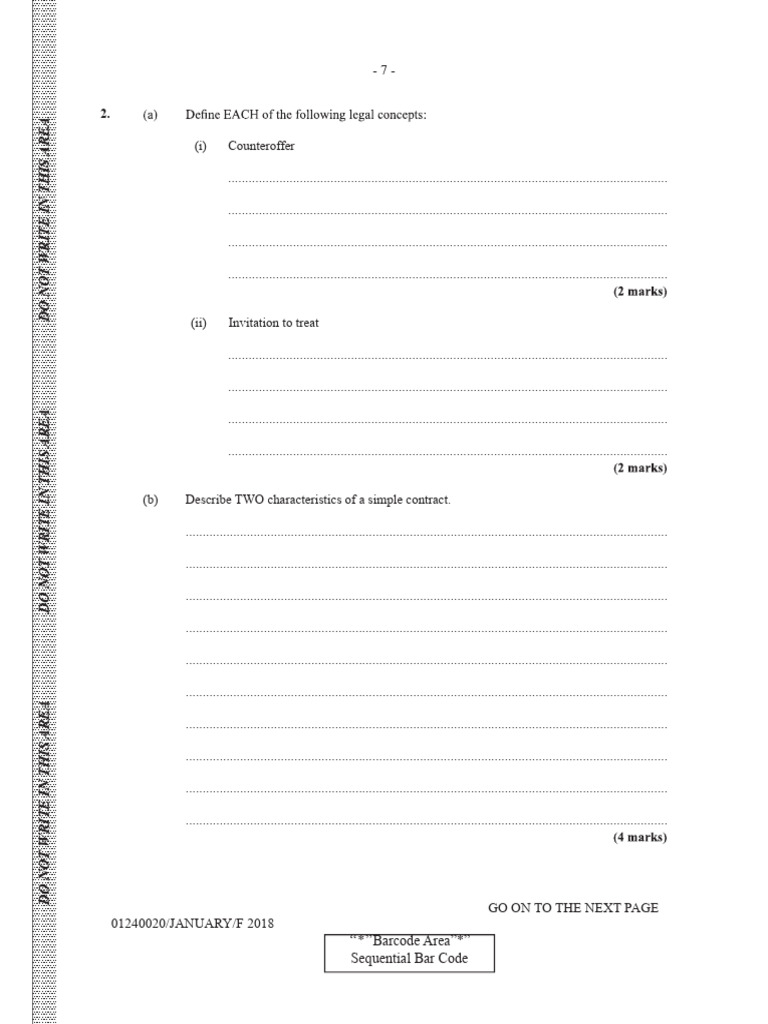 Contract Law: Key Concepts and Examples | PDF | Notation | Surveillance