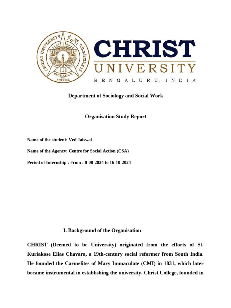 ORGANISATION STUDY REPORT (2) | PDF | Empowerment