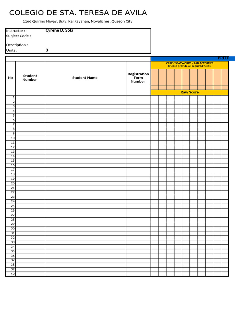 Student Sheet Record | PDF
