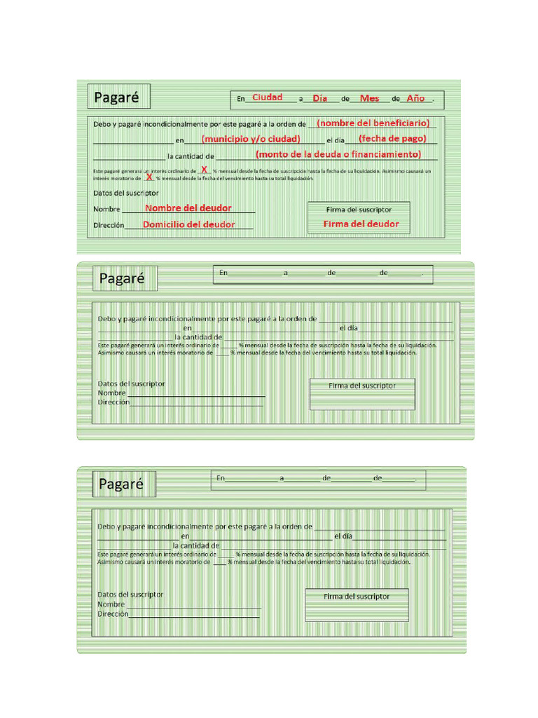 Documento El Pagare | PDF