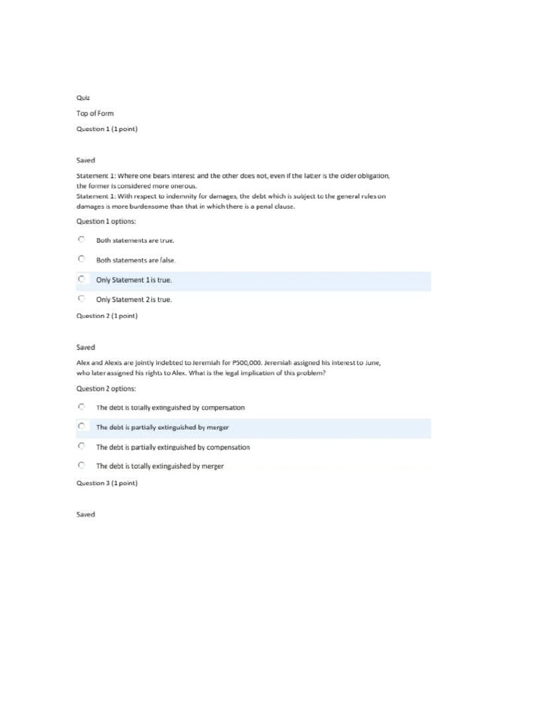 Oblicon Midterm 3 | PDF