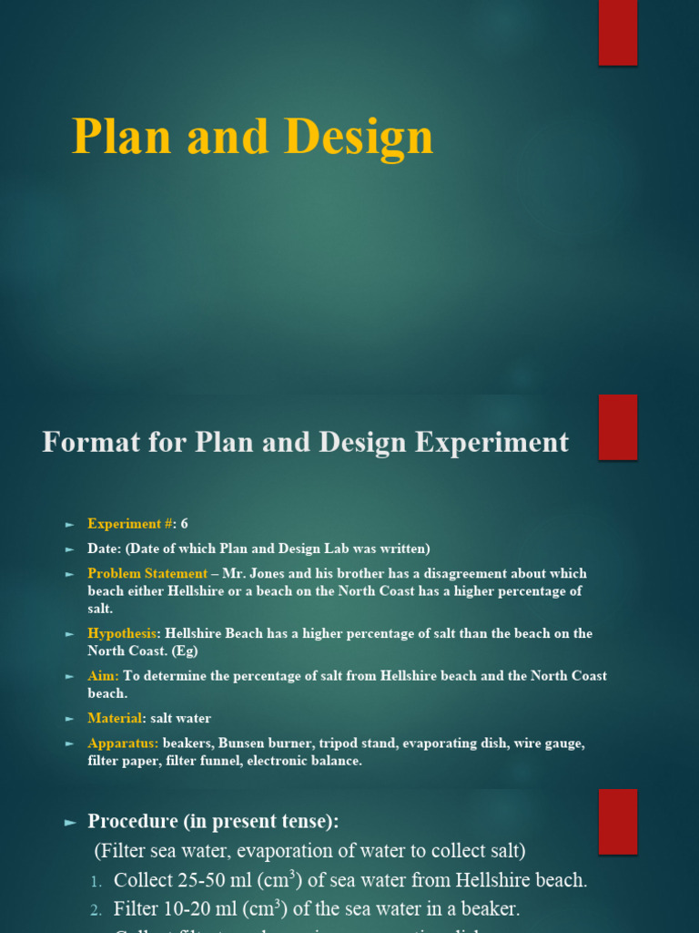 Plan and Design Lab Report | PDF