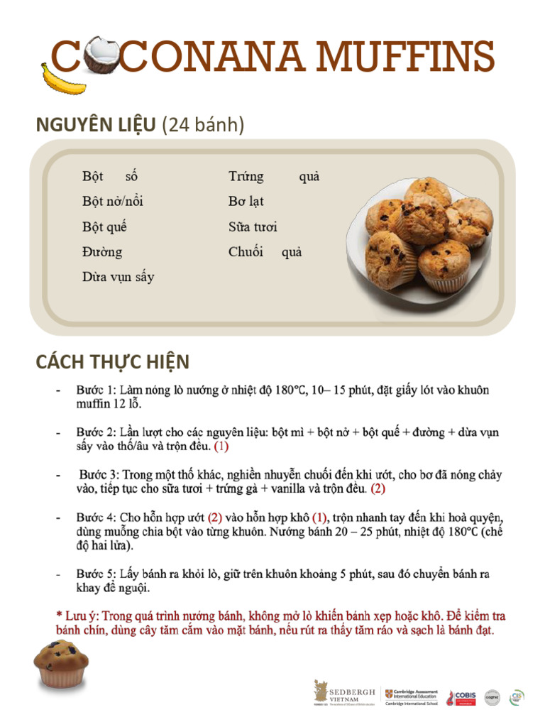 Coconana Muffin 2024-2025 | PDF