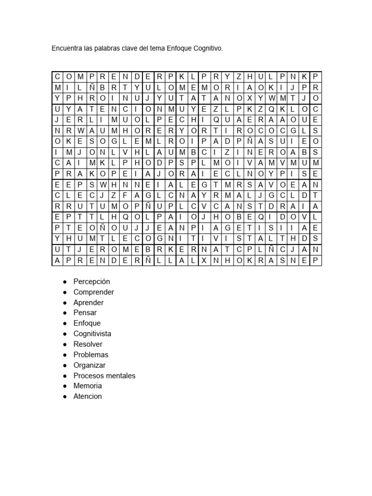 Sopa de Letras | PDF
