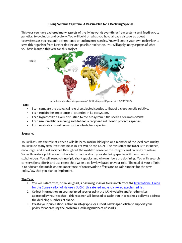 Rescue Plan for Endangered Sharks | PDF | Conservation Biology | Species