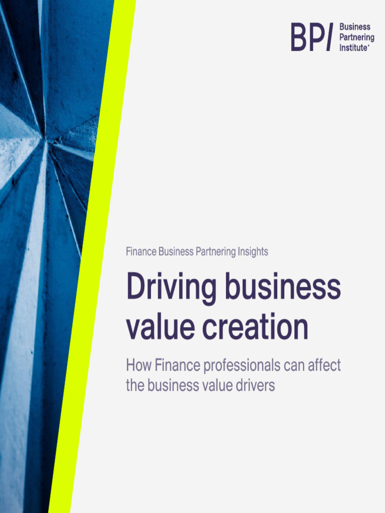 Driving Business Value Creation-1 | PDF