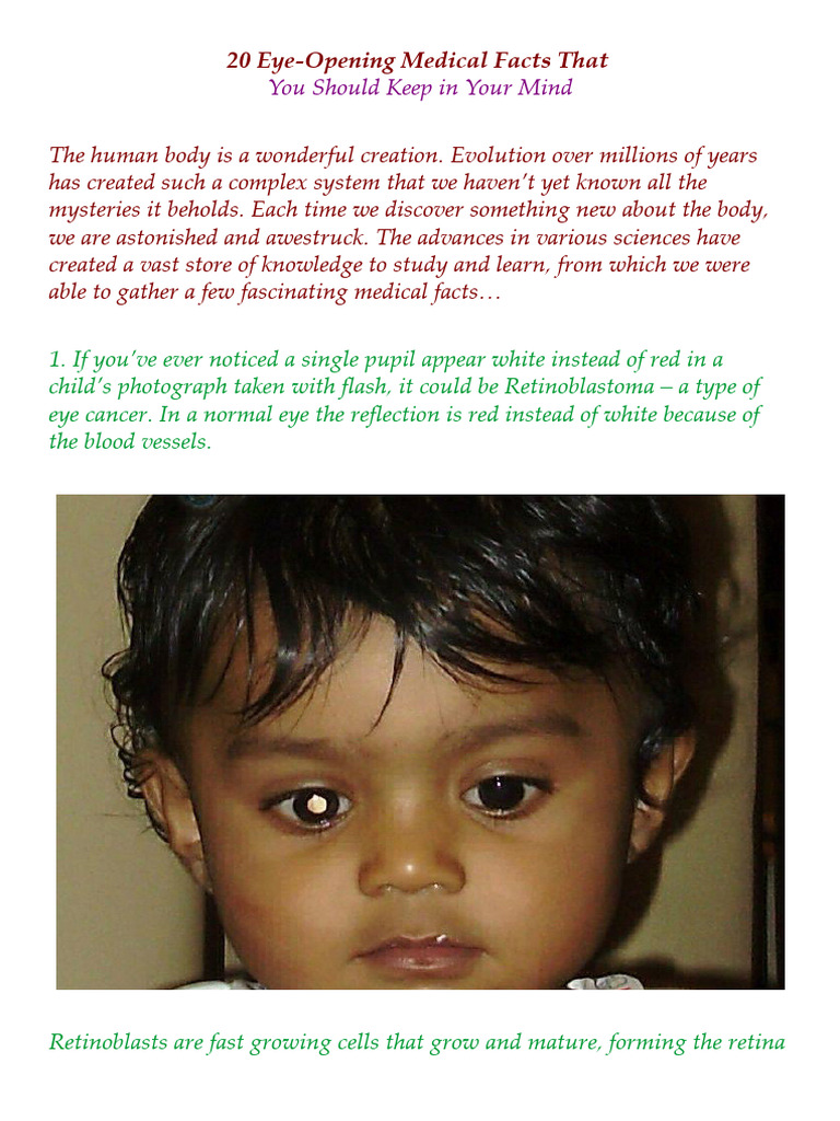 10 Eye Opening Medical Facts That | PDF | Memory | Stress (Biology)