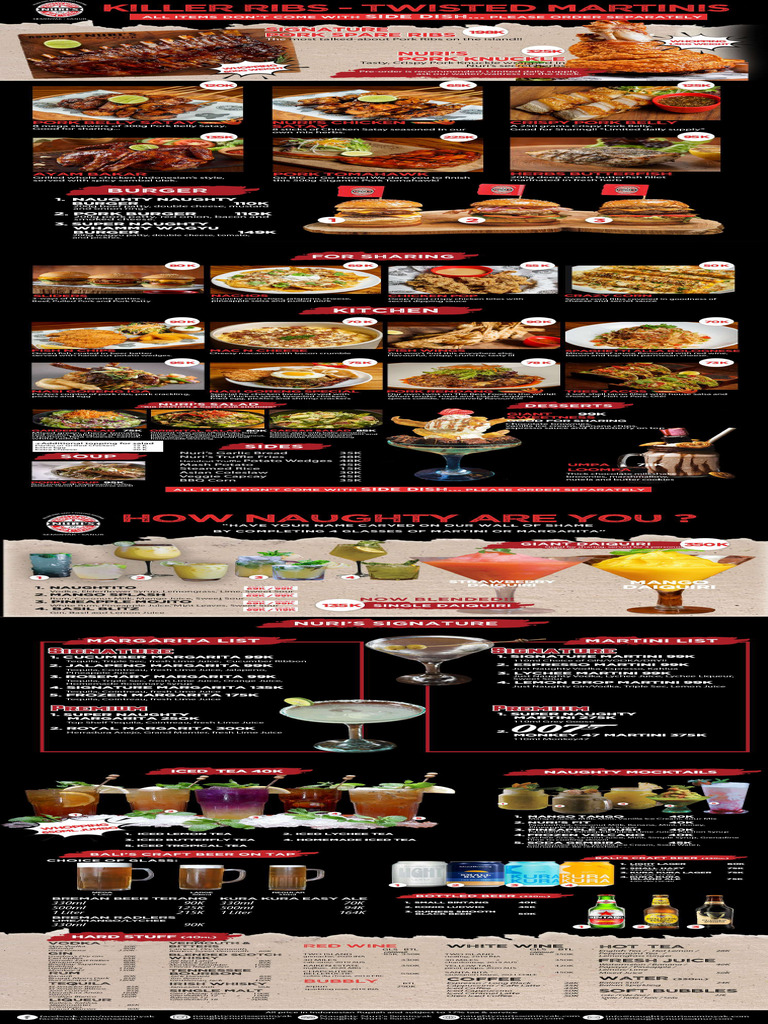 Naughty Nuri Menu | PDF