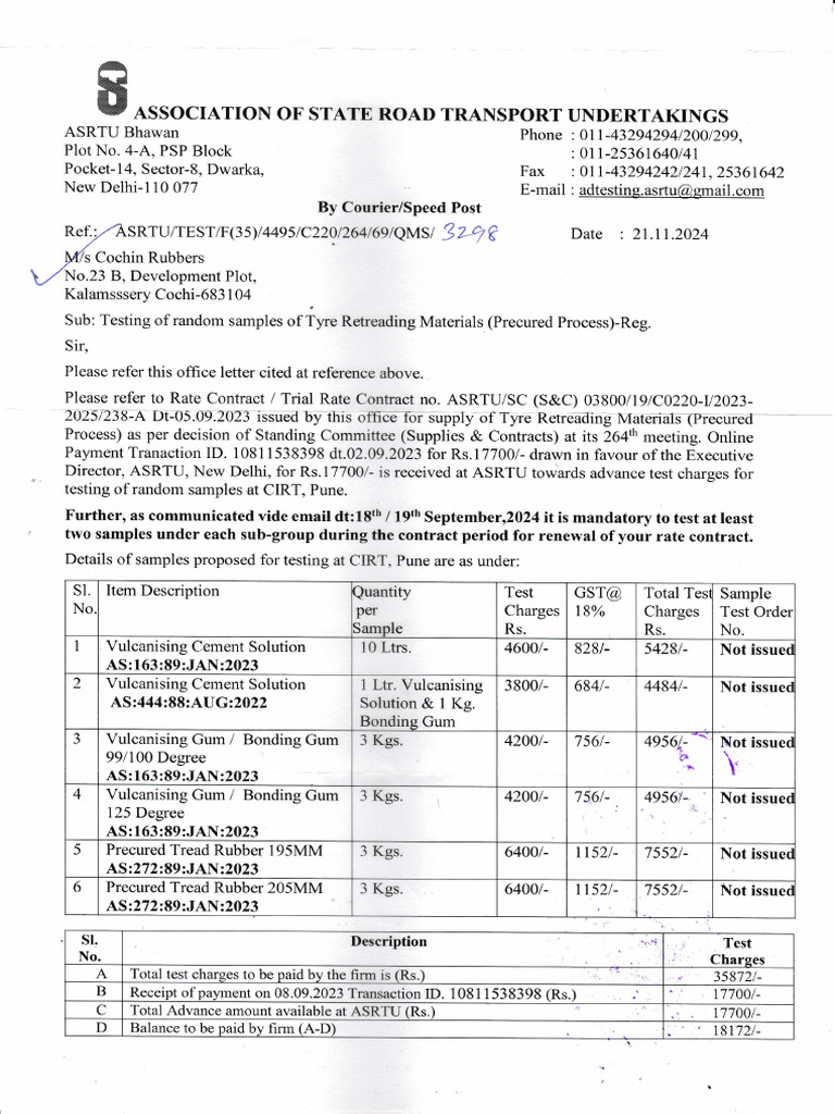Asrtu Testing Sample - 20241217 - 0001 | PDF