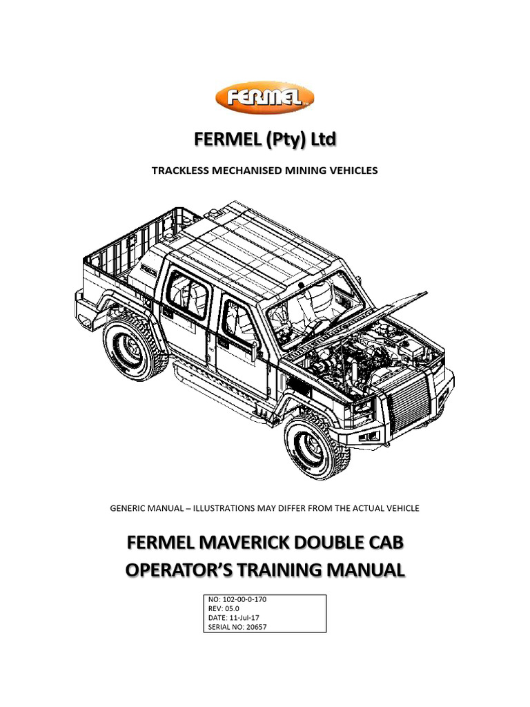 FERMEL (Pty) LTD: Trackless Mechanised Mining Vehicles | PDF | Brake | Tire