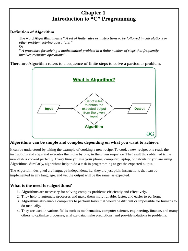 Chapter 1 Notes Pdf Data Type Integer Computer Science