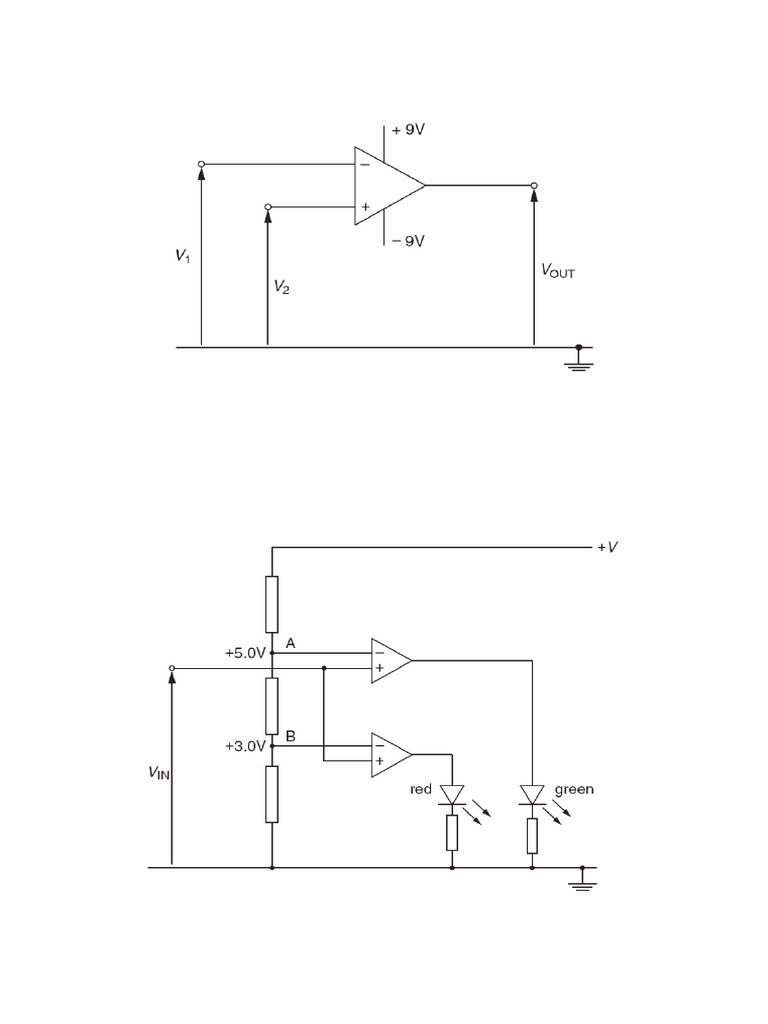 comparator | PDF | Operational Amplifier | Electrical Circuits