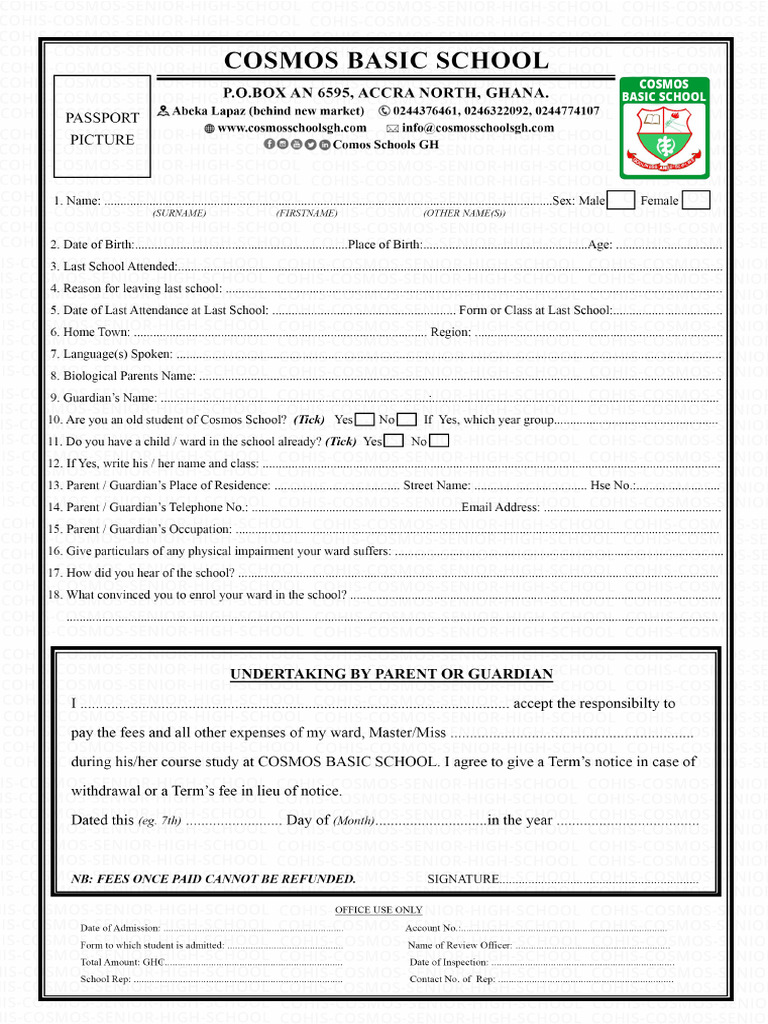 Jhs-School-Forms. 2 | PDF