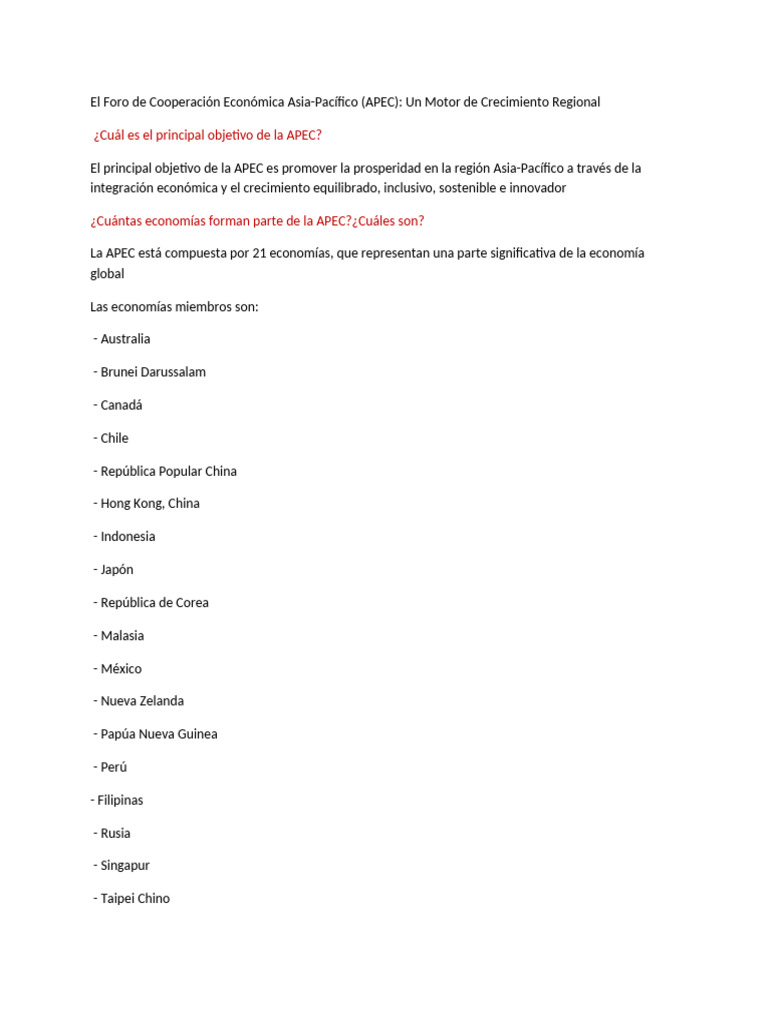 El Foro de Coop-WPS Office | PDF | Cooperacion economica Asia Pacifico ...