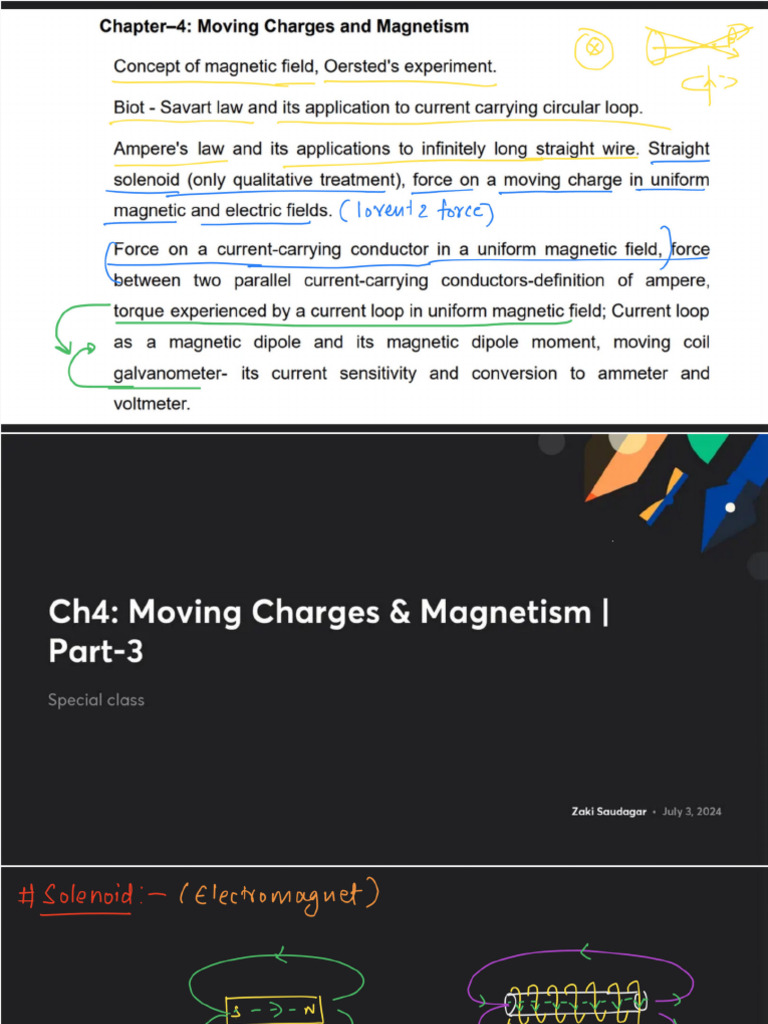 Ch4 Moving Charges Magnetism Part3 With Anno | PDF