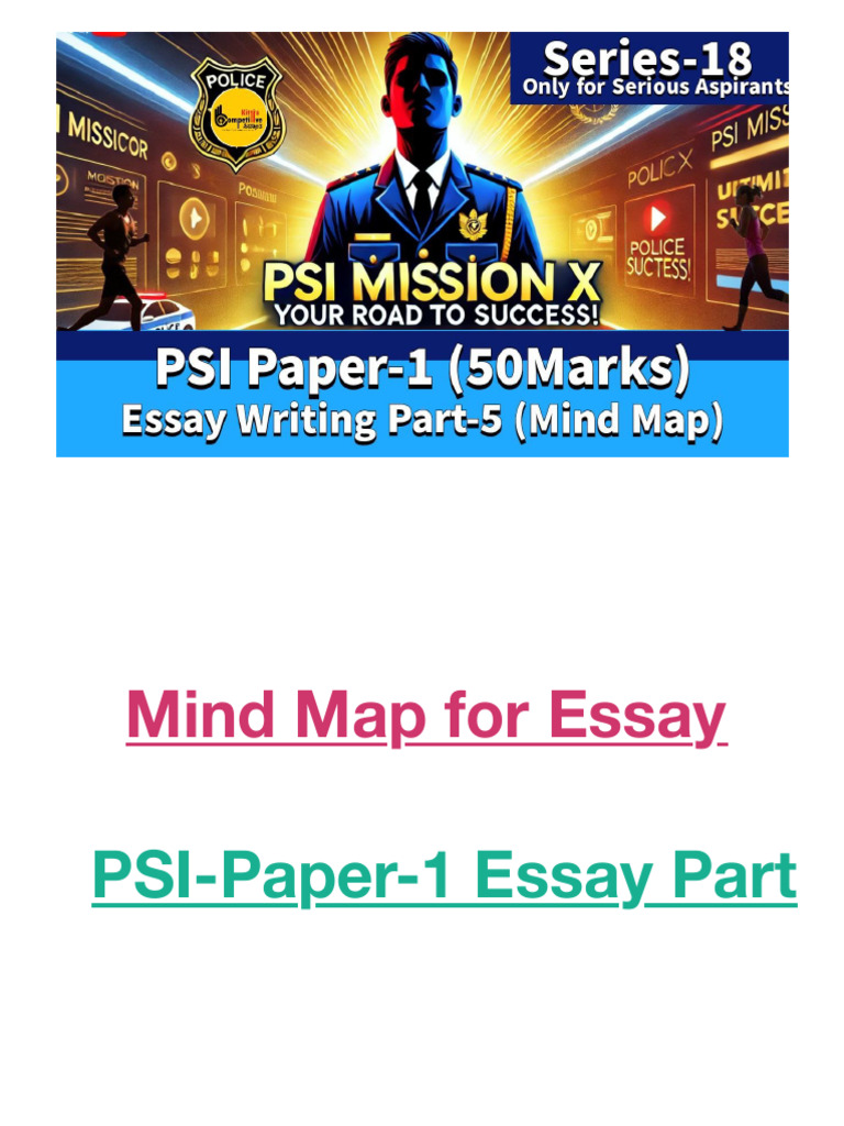 Mind Map For Essay: PSI-Paper-1 Essay Part | PDF