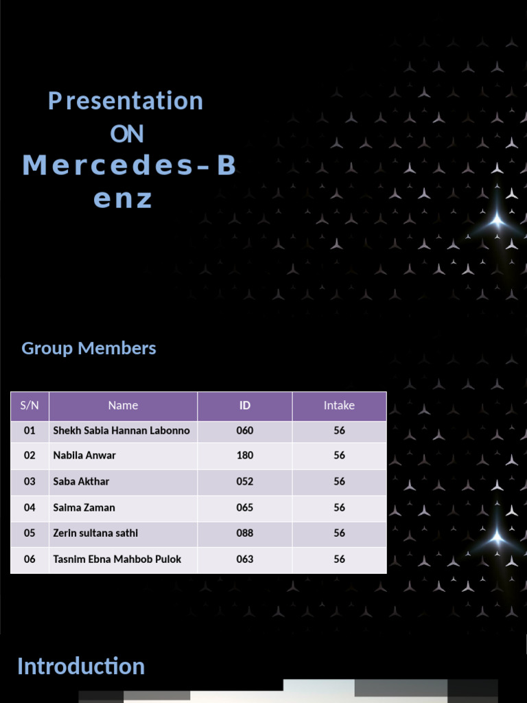 Mercedes-Benz Overview and Insights | PDF | Mercedes Benz | Electric ...