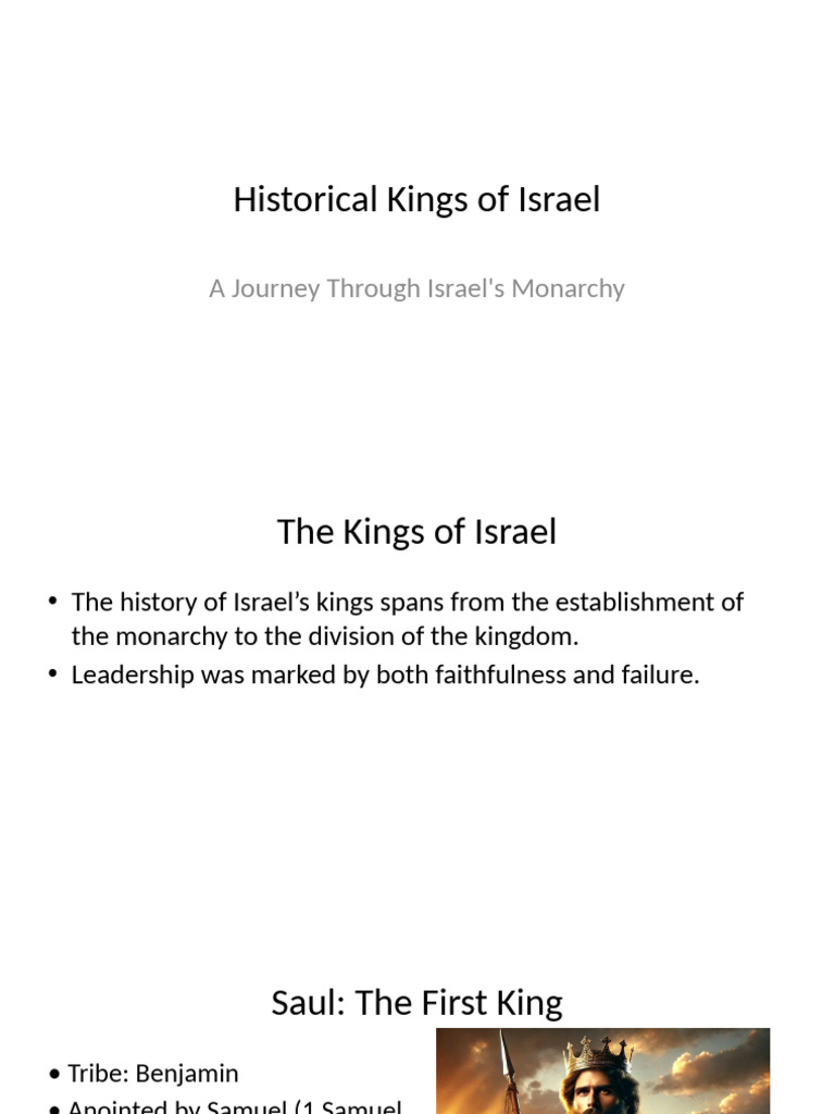 Kings of Israel: History and Legacy | PDF | Books Of Kings | Kingdom Of ...