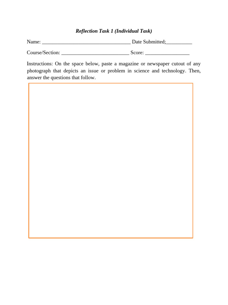 Reflection Task 12 | PDF | Science