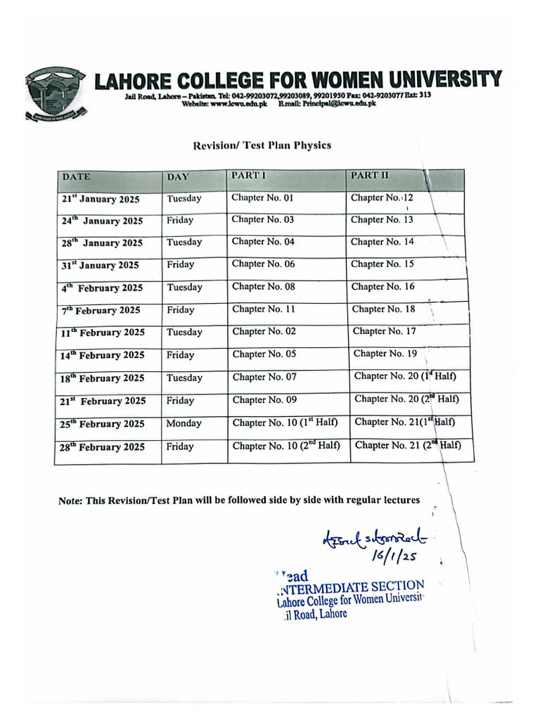Physics Planner | PDF