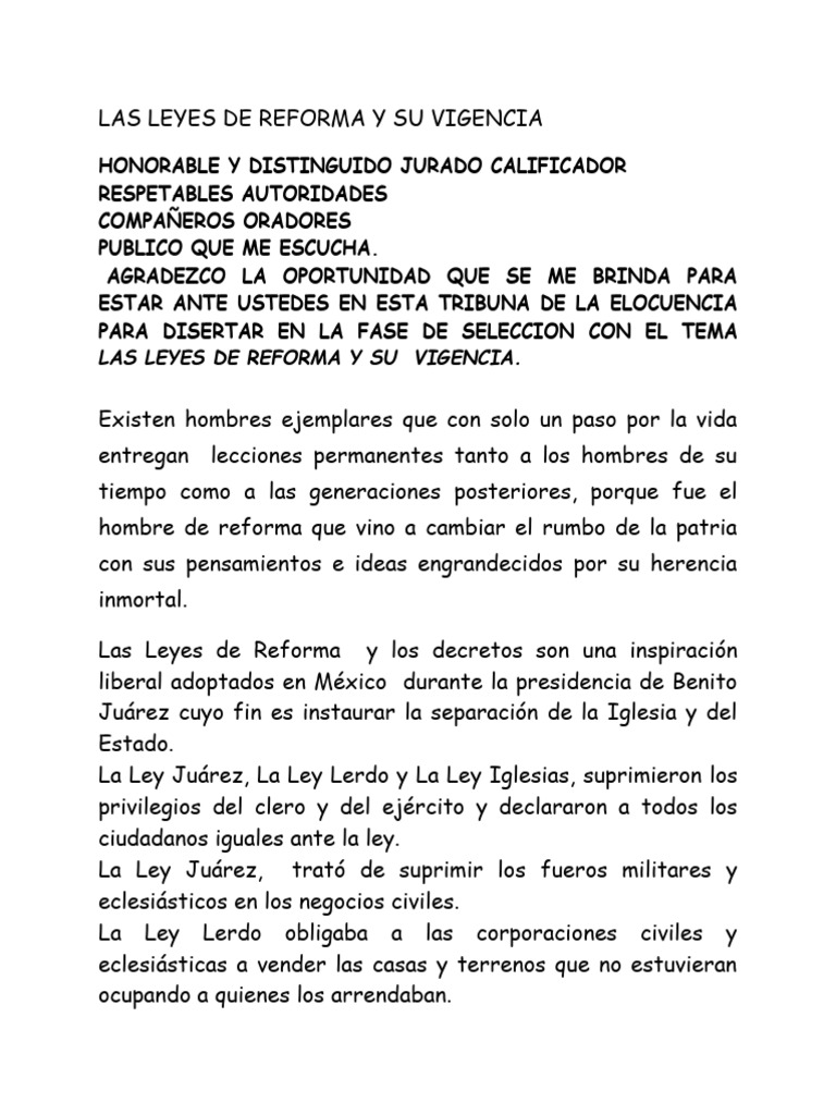 Discurso 1 La Intervension Francesa | PDF