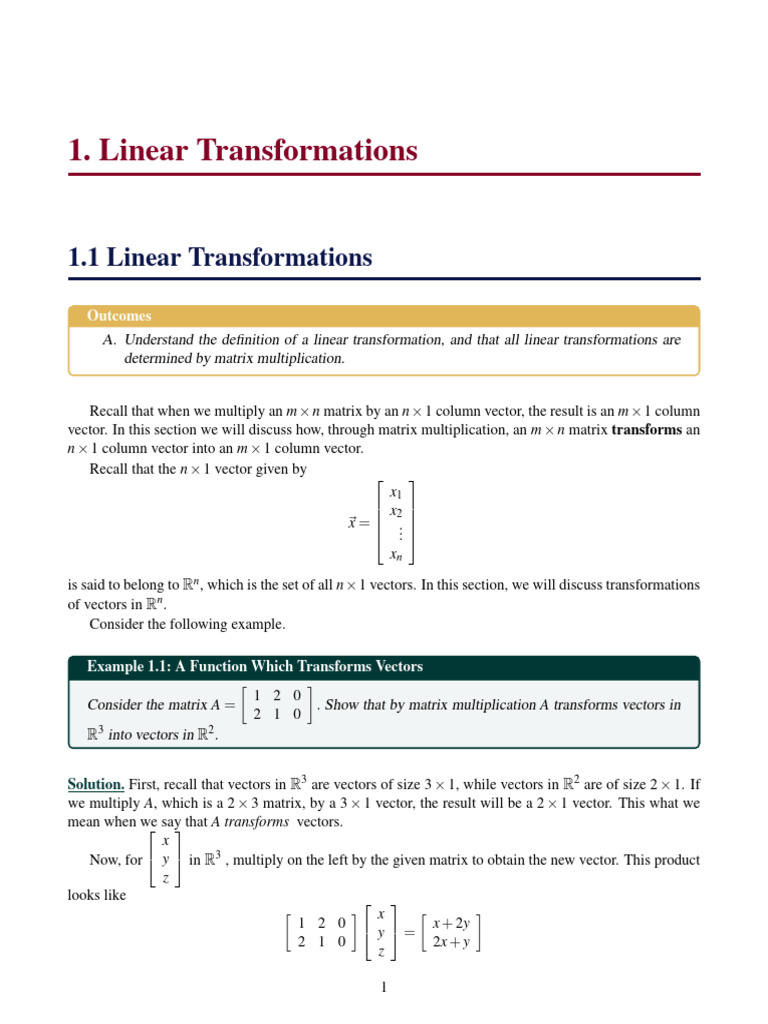 Reviewfor Final | PDF | Linear Map | Matrix (Mathematics)