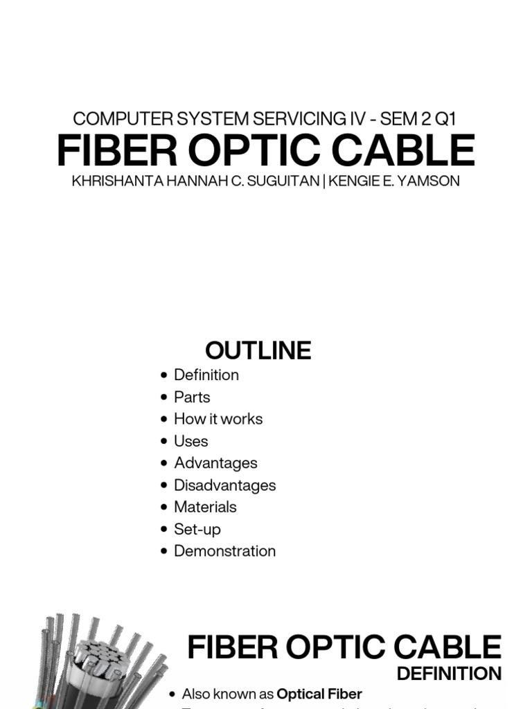 Foc Report CSS Iv Yamson Suguitan 1 | PDF | Optical Fiber ...