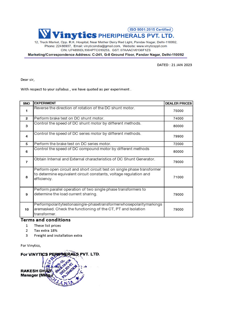 Electrical motor and transformer lab | PDF
