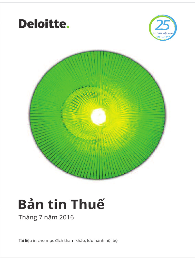 Deloitte Vietnam - Monthly Tax Newsletter - July 2016 - VN | PDF