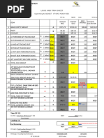 Manual Loadsheet | PDF