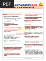 Electrochemistry PYQs Solutions Class12 | PDF | Electrochemistry | Applied And Interdisciplinary ...