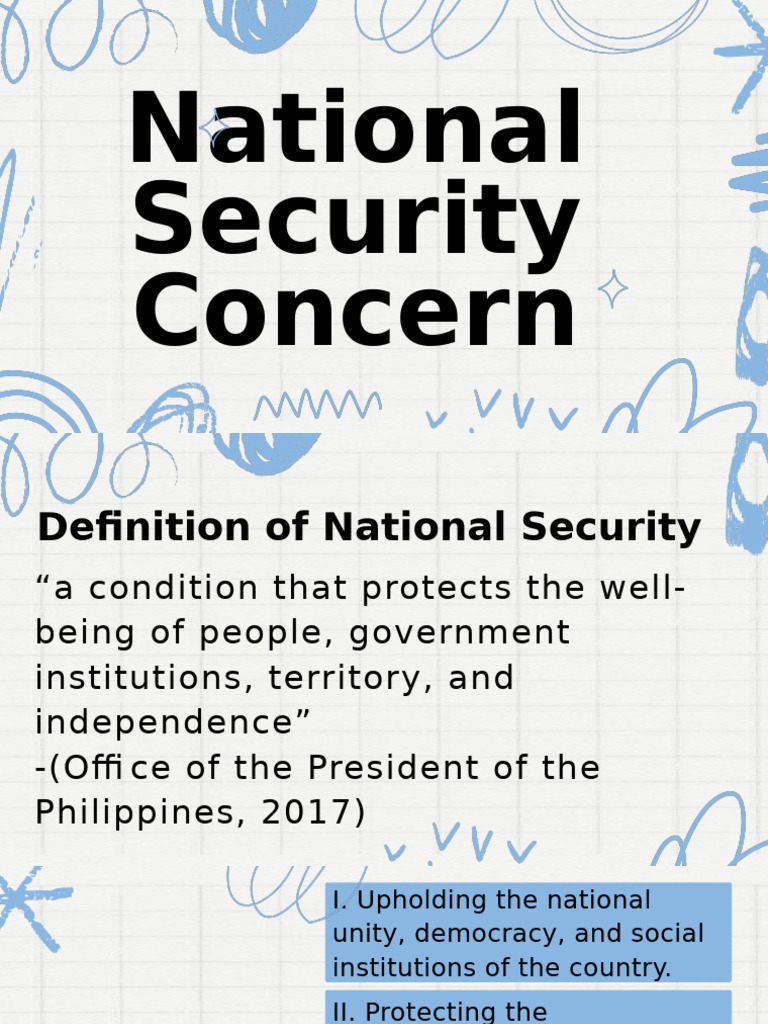National Security Concern | PDF | National Security | Philippines