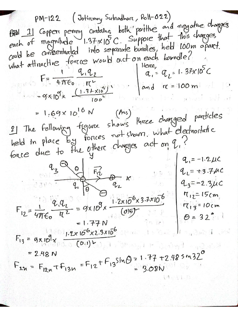 Electricity problem solve | PDF