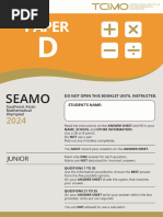 SEAMO X Paper C 2024 | PDF | Area | Arithmetic