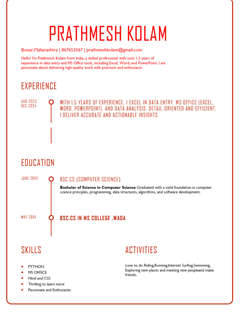 Prathmesh Resume | PDF
