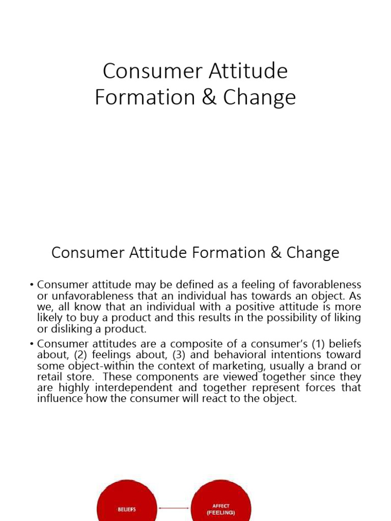 Understanding Consumer Attitudes | PDF | Attitude (Psychology) | Feeling