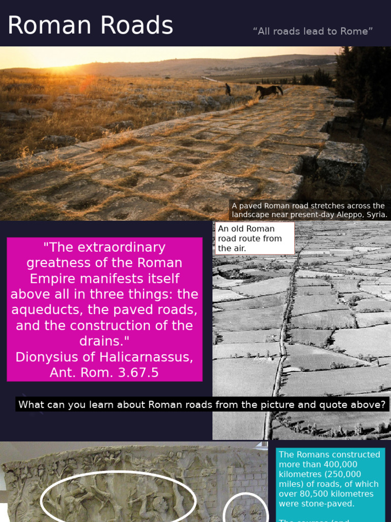 Importance of Roman Road Systems | PDF | Ancient Rome | Roman Empire